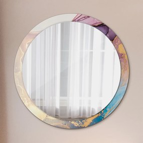 Kulaté dekorativní zrcadlo na zeď Mramorový kámen fi 100 cm