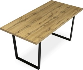 Jídelní stůl HT-R5216 OAK, lamino, dub (160 x 80) cm