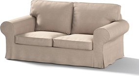 Potah na pohovku IKEA  Ektorp 2-místná, rozkládací, STARÝ MODEL barva béžová látka pletený vzor