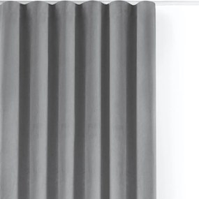 Šedý sametový dimout závěs 400x300 cm Velto – Filumi
