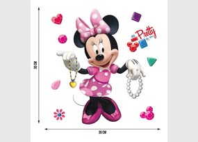 Dětská samolepka na zeď Minnie, Disney | 30 x 30 cm | DDKS 1084