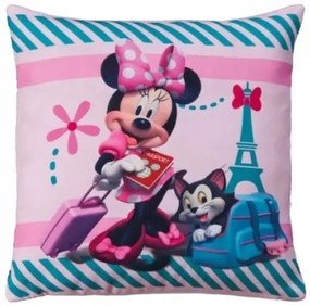 Dětský povlak na polštářek Myška Minnie - Paříž 38x38 cm