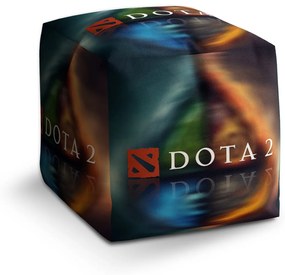 Sablio Taburet Cube DOTA 2 Glow: 40x40x40 cm