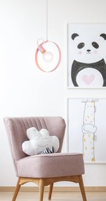 Růžový závěsný lustr Nexo Ledea pro žárovku E27  - Candellux
