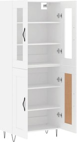 Skříň highboard bílá 69,5 x 34 x 180 cm kompozitní dřevo 3198369