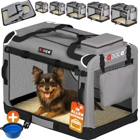 Box pro psa skládací S 50x34x36cm šedá