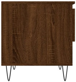 Konferenční stolek hnědý dub 50 x 46 x 50 cm kompozitní dřevo - Default Title