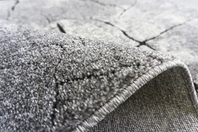 BE Koberec Miami 129 GREY - šedý čtverec Rozměr: 140x140 cm