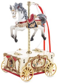 Vánoční figurka kůň s hrací skříňkou 146570