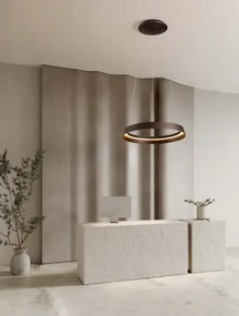 LED stmívatelné kávavé designové svítidlo Ormi