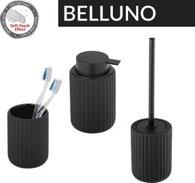WC kartáč BELLUNO, keramika, černá, Wenko