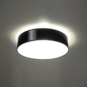 Stropní svítidlo Arena, 1x černé plastové stínítko, (bílý plast), (fi 45 cm)