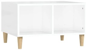 vidaXL Konferenční stolek bílý s leskem 60x50x36,5 cm kompozitní dřevo