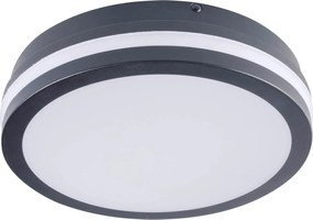 Kanlux Stropní LED svítidlo BENO 12-18W CCT-O G grafit pr. 22 cm