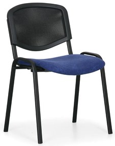 Konferenční židle Viva Mesh - černé nohy, modrá / černá