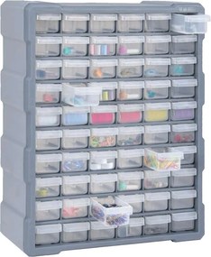 Organizér se 60 zásuvkami 38 x 16 x 47,5 cm 147588