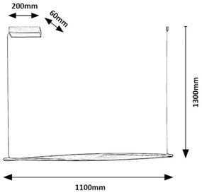 Rabalux 72234 - LED Lustr na lanku ELVIO LED/28W/230V