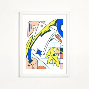 PAUSER | Cleaver II Rám: Bílý, Velikost: 70 x 50 cm