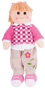 Bigjigs Toys Látková panenka Melanie 38 cm