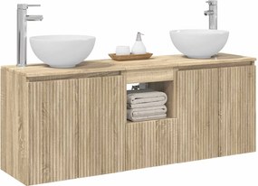 Sada koupelnových skříněk 3 ks Dub sonoma 49,5 x 41 x 64,5 cm 3405629