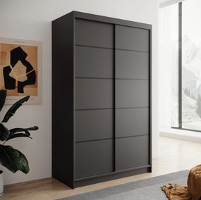 ADRK Furniture Posuvná skříň Lizi 120 ADRK-SW-LIZ-120-BB