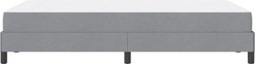 Postel s boxspringem Světle šedá 120 x 190 cm textil 3398472