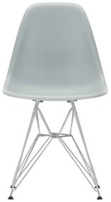 Eames Plastic Chair DSR chrom šedá bílé na koberec Vitra