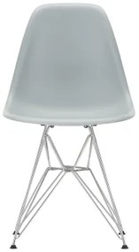 Eames Plastic Chair DSR chrom šedá černé na koberec Vitra