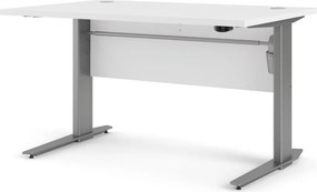 FALCO Výškově nastavitelný psací stůl Office 80400/382 bílá/silver grey
