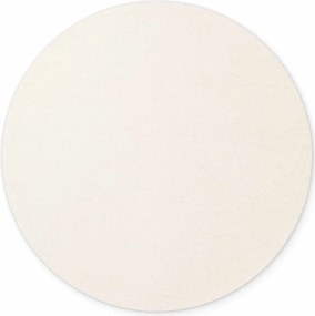 ELLE Decoration, Kusový koberec Puristic Knots 106318 Natural White kruh z kolekce Elle, 200x200 (průměr) kruh, bílá, ložnice
