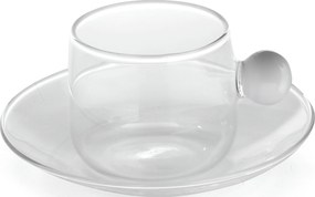 Šálek na čaj Bilia s podšálkem 220 ml bílý