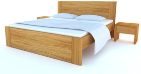 Postel Postelia PETRA Buk 200x200 - dřevěná postel z masivu o šíři 4 cm