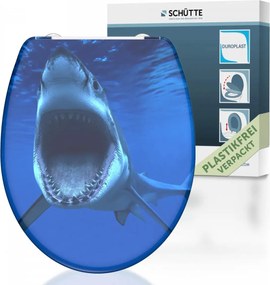 Eisl Sanitär WC prkénko Duroplast Soft Close Blue Shark 82371