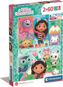 Clementoni PUZZLE Gábinin kouzelný domek / 2x60 dílků / od 4 let