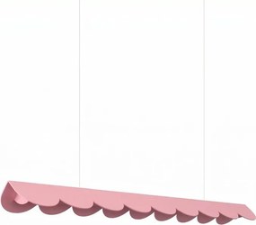 Růžové hliníkové LED závěsné svítidlo BISCUIT – Thoro