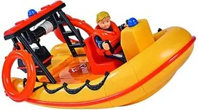 SIMBA Hasič Sam Loď Neptun s figurkou / Hračkářská loď / Naviják s lan