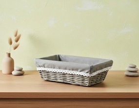 Košík WILL 28x18x9 cm šedý