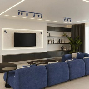 Sollux Lighting Stropní svítidlo RING 2 ultramarínové