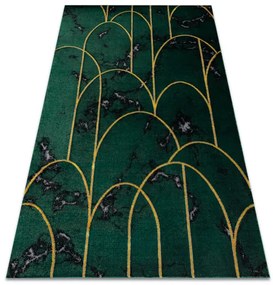 Kusový koberec EMERALD 1016 Luxusní art deco zelený zlatý Rozměr: 120x170 cm