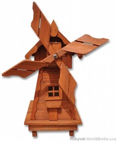 zahradní dekorace dřevěná, větrný mlýn pacyg MO138