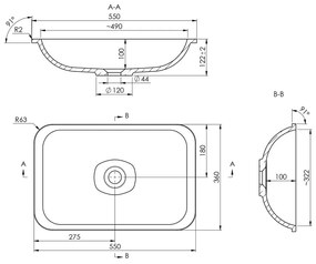 Bílé umyvadlo z litého mramoru 55x36 cm Japura – Sapho