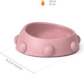 United Pets Stylová miska pro psy a kočky BOSS růžová
