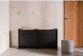 Černá komoda 146x76x51 cm Hido – noo.ma