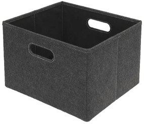 Tmavě šedý látkový box pro modulární policový systém 32x21 cm Z Cube - Tenzo