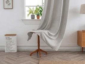 Závěs TAVIO 140x250 cm, světle šedý Zavěšení: Řasící páska
