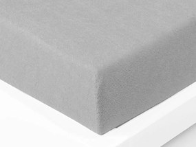 XPOSE® Froté  prostěradlo Exclusive  - světle šedé 90x200 cm