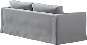 Potah na pohovku IKEA  Karlstad 3-místná, nerozkládací, dlouhý barva šedá látka sametová