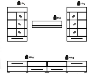 Obývací stěna Enrique 2