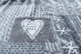 Homeville srdíčková deka s beránkem GINNY 140x200cm - béžová