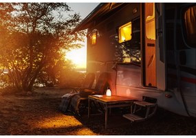 LED přenosné venkovní svítidlo na dálkové ovládání na USB ø 12 cm Ruby – Fischer &amp; Honsel